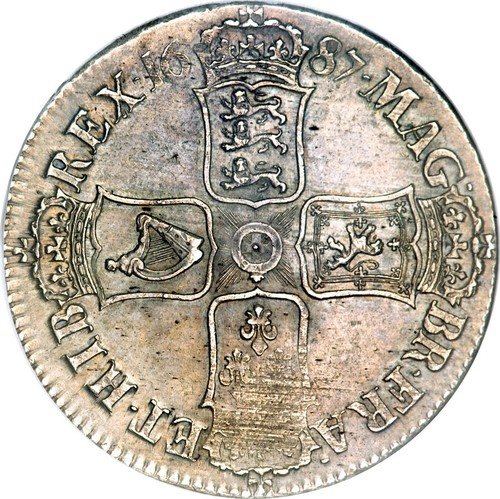 Great Britain Silver Crown "James II" 1687-1688 coin value KM# 463 ...