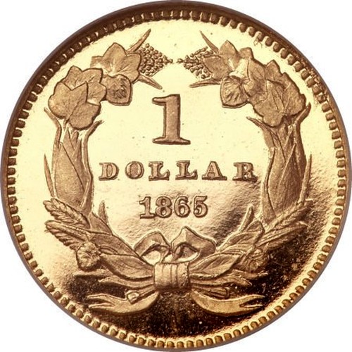USA 1 Dollar 1865 coins | coinscatalog.NET