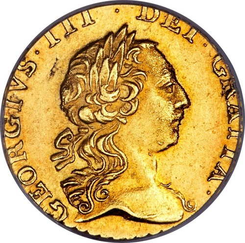 Great Britain Gold 1/4 Guinea "George III" 1762 coin value KM# 592 ...