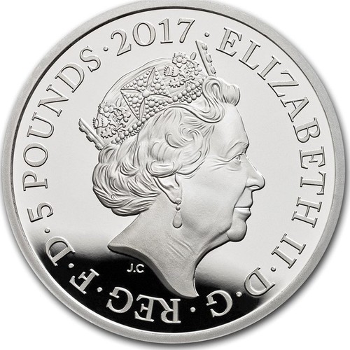 Great Britain Silver Five Pounds "Bicentenary of the Battle of ...