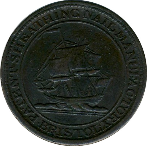 Great Britain Halfpenny "Yorkshire - British Naval" 1812 coin value ...