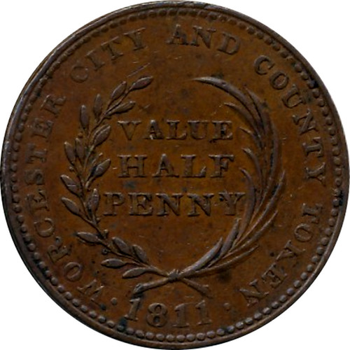 Great Britain Halfpenny "Yorkshire - British Naval" 1812 coin value ...