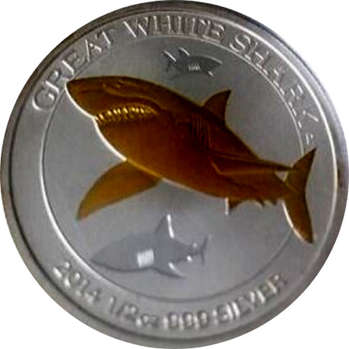 Australian 1/25 Oz Gold 5 Dollars "Great White Shark" 2007 coin value ...