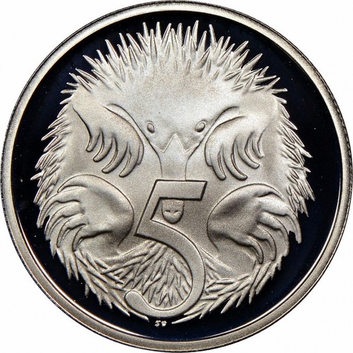 Australian 5 Cents "Echidna" 1966-1984 coin value KM# 64 | coinscatalog.NET