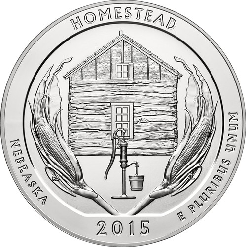 USA Quarter Dollar "Homestead - Nebraska" 2015 coin value KM# 597 ...