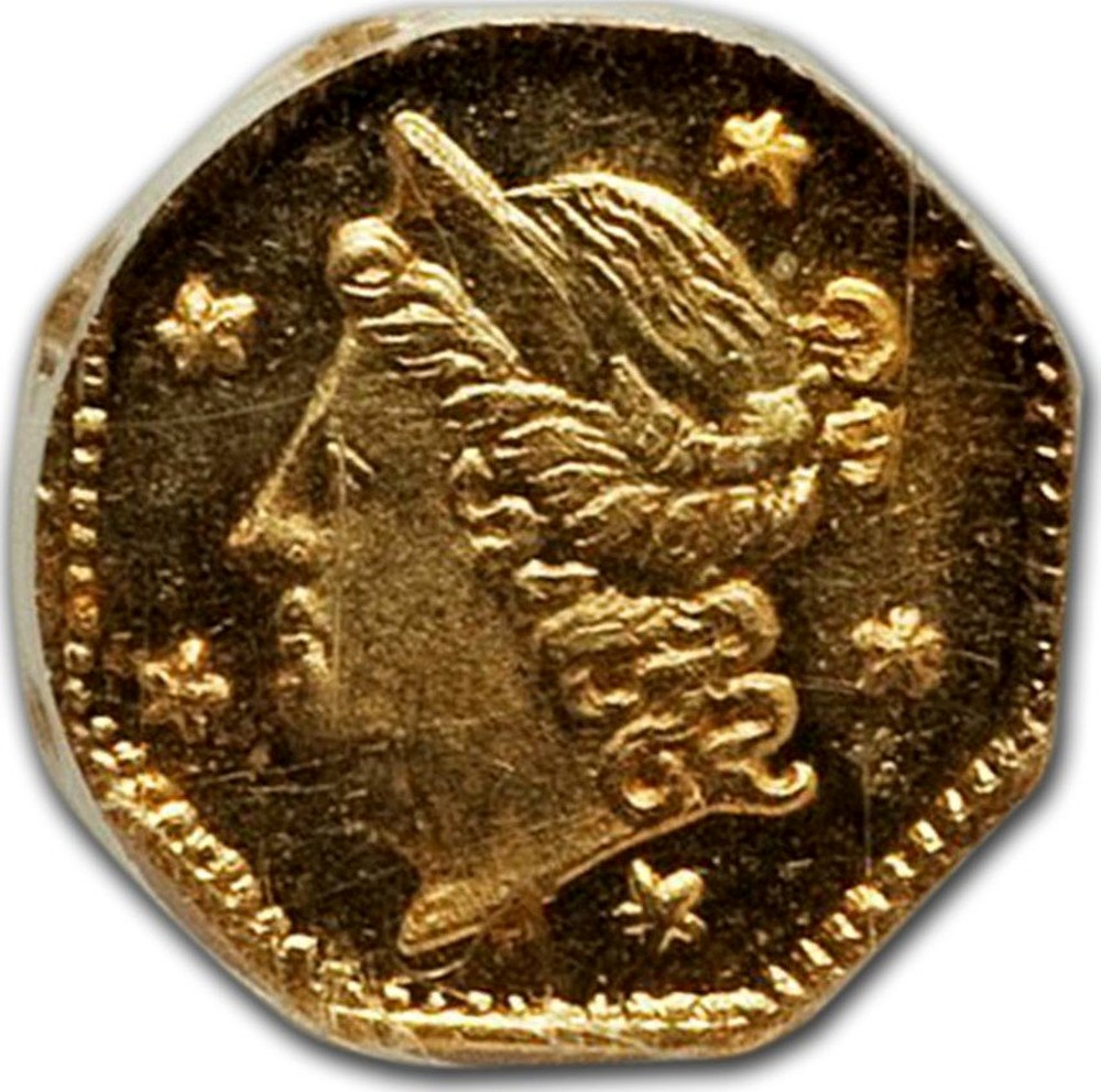 USA 1/4 Dollar "Liberty Octagonal" 1870-1876 coin value KM# 1.8 ...