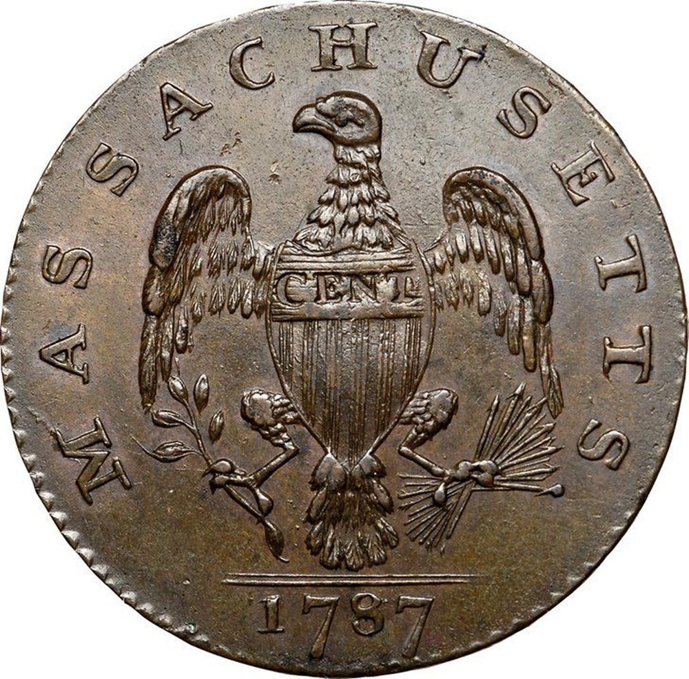 USA Penny Massachusetts Coppers (official) 1776 coin value KM# 18 ...