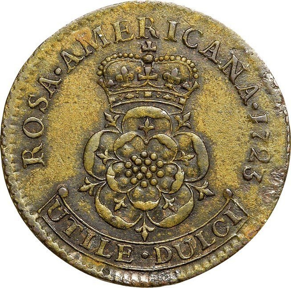 USA Penny Rosa Americana 1722 coin value KM# 5 | coinscatalog.NET