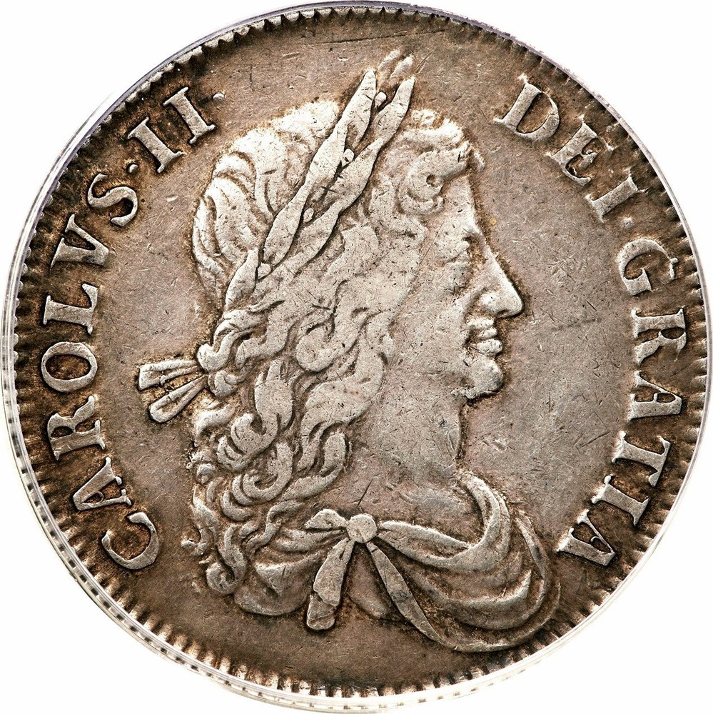 Great Britain Silver Crown "Charles II" 1662 coin value KM# 417.4 ...