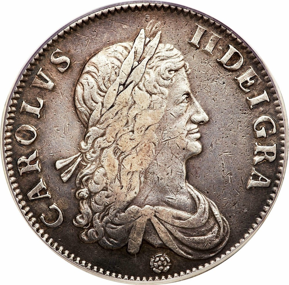 Great Britain Silver Crown "Charles II" 1662 coin value KM# 417.4 ...