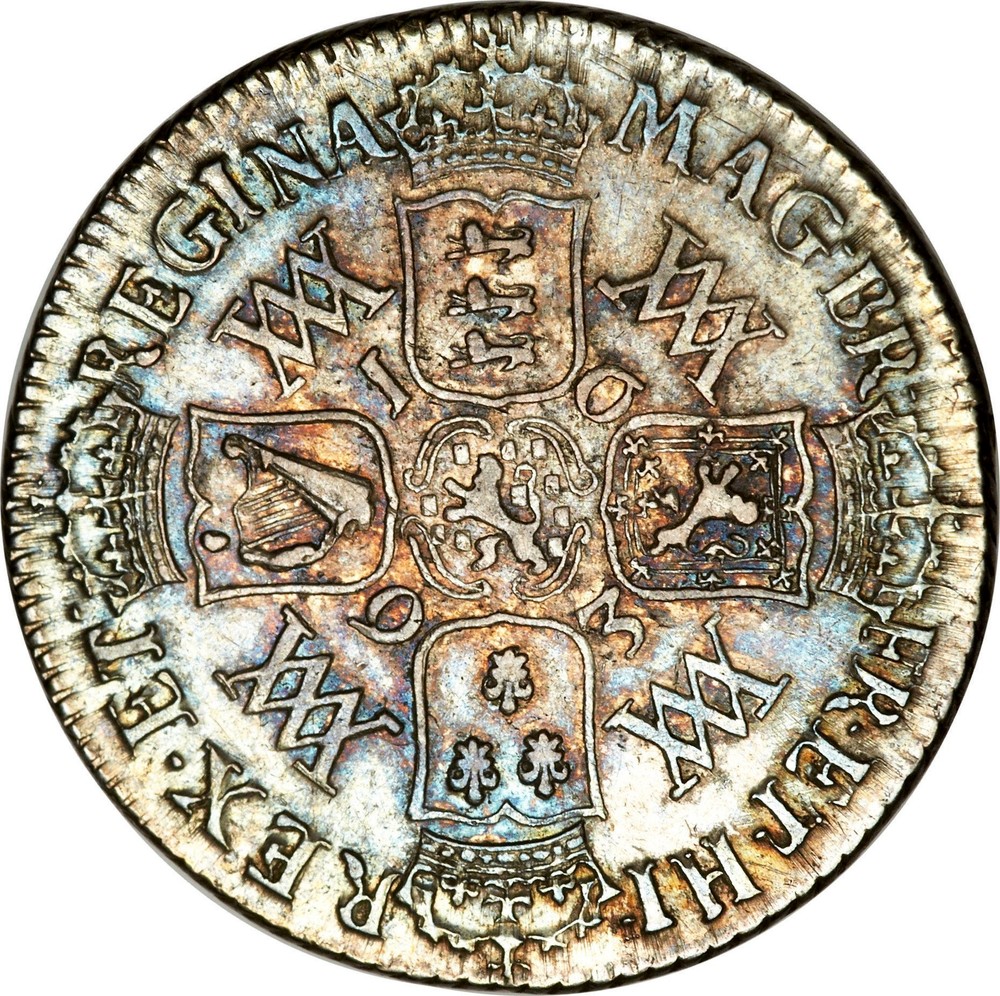 Great Britain Silver Shilling "William & Mary" 1692-1693 coin value KM ...