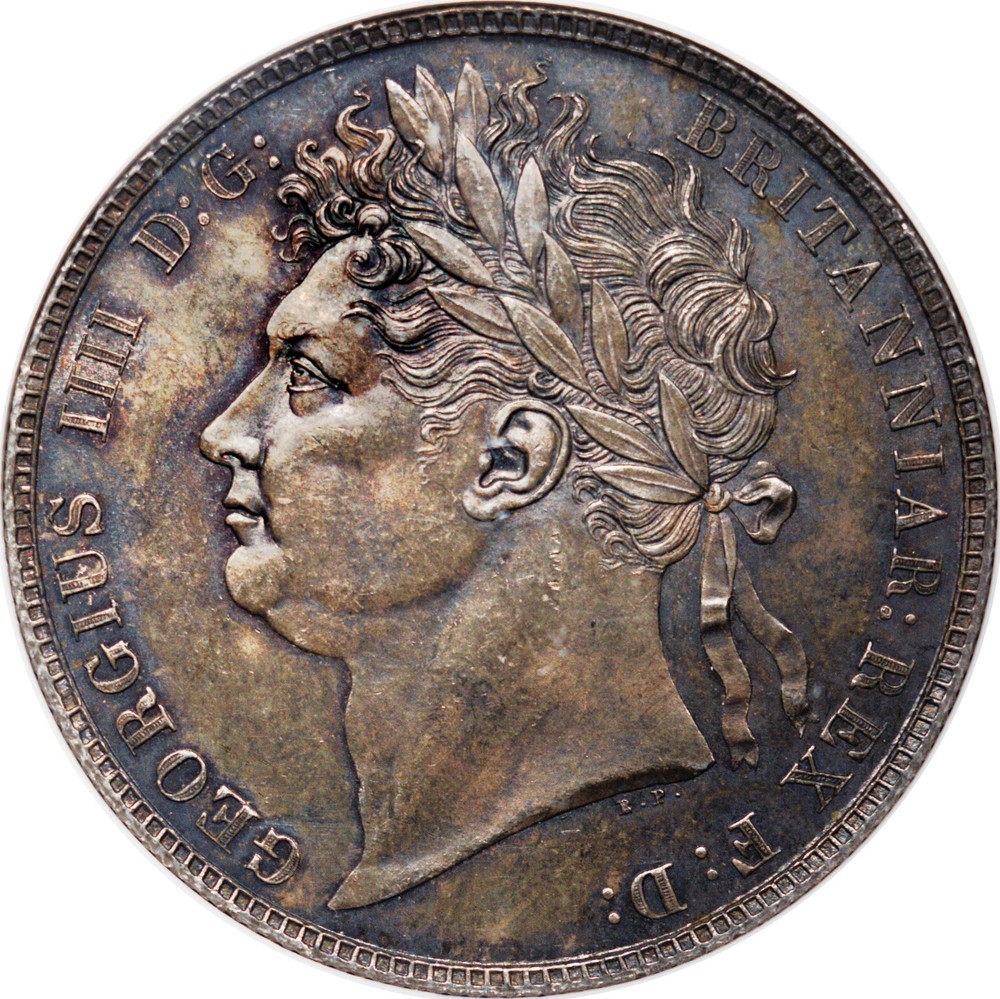 Great Britain Silver 1/2 Crown "George IV" 1823-1824 coin value KM# 688 ...