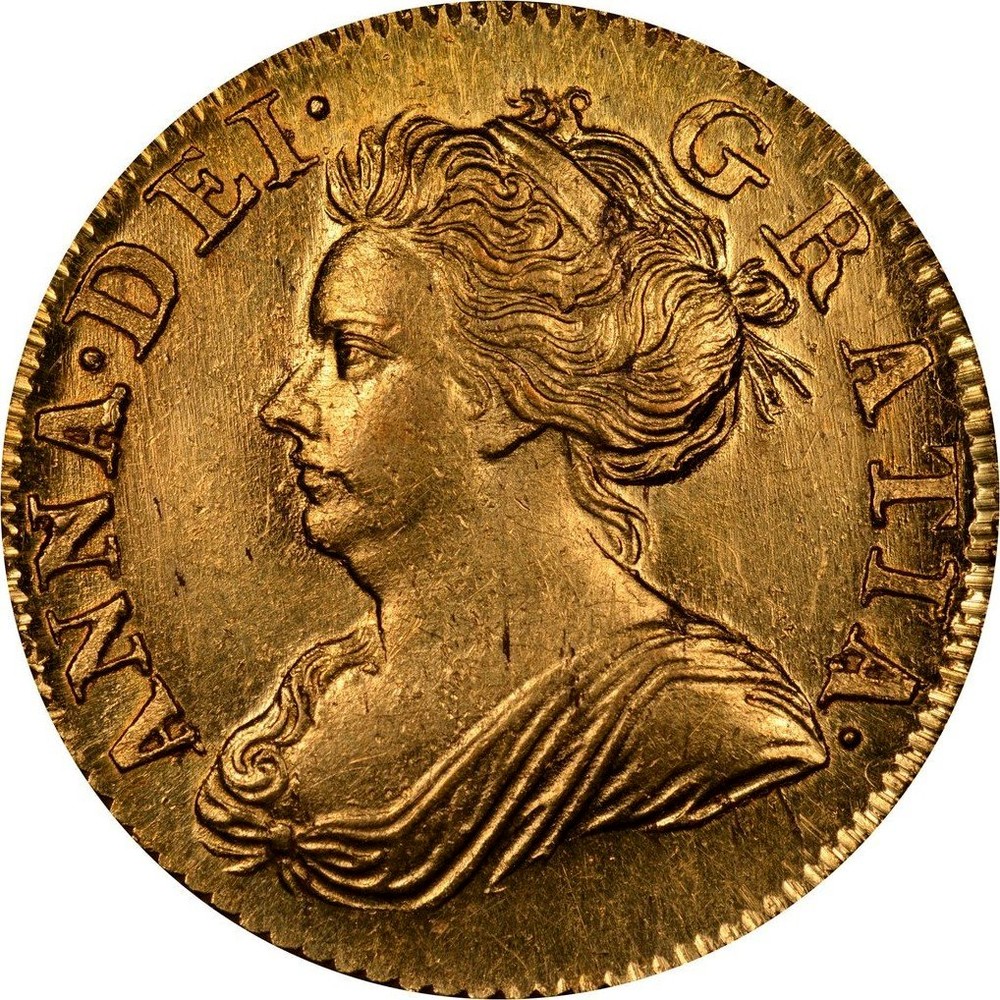 Great Britain Gold 2 Guineas "Anne" 1709-1714 coin value KM# 531 ...