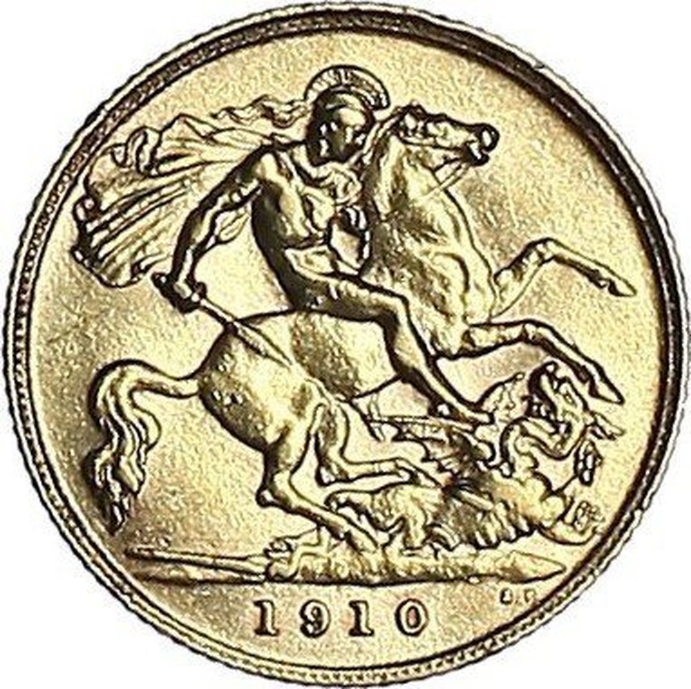 Great Britain Gold Sovereign "Edward VII" 1902-1910 coin value KM# 805 ...