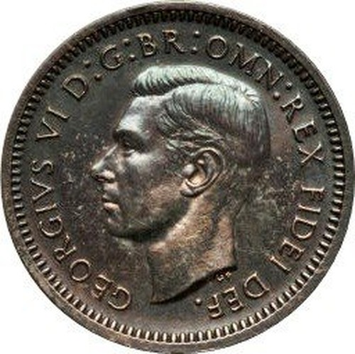 Great Britain Six Pence "George VI" 1949-1952 coin value KM# 875 ...
