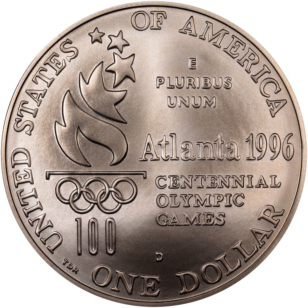 USA Silver Dollar "1996 Atlanta Paralympics - rowing" 1996 coin value ...