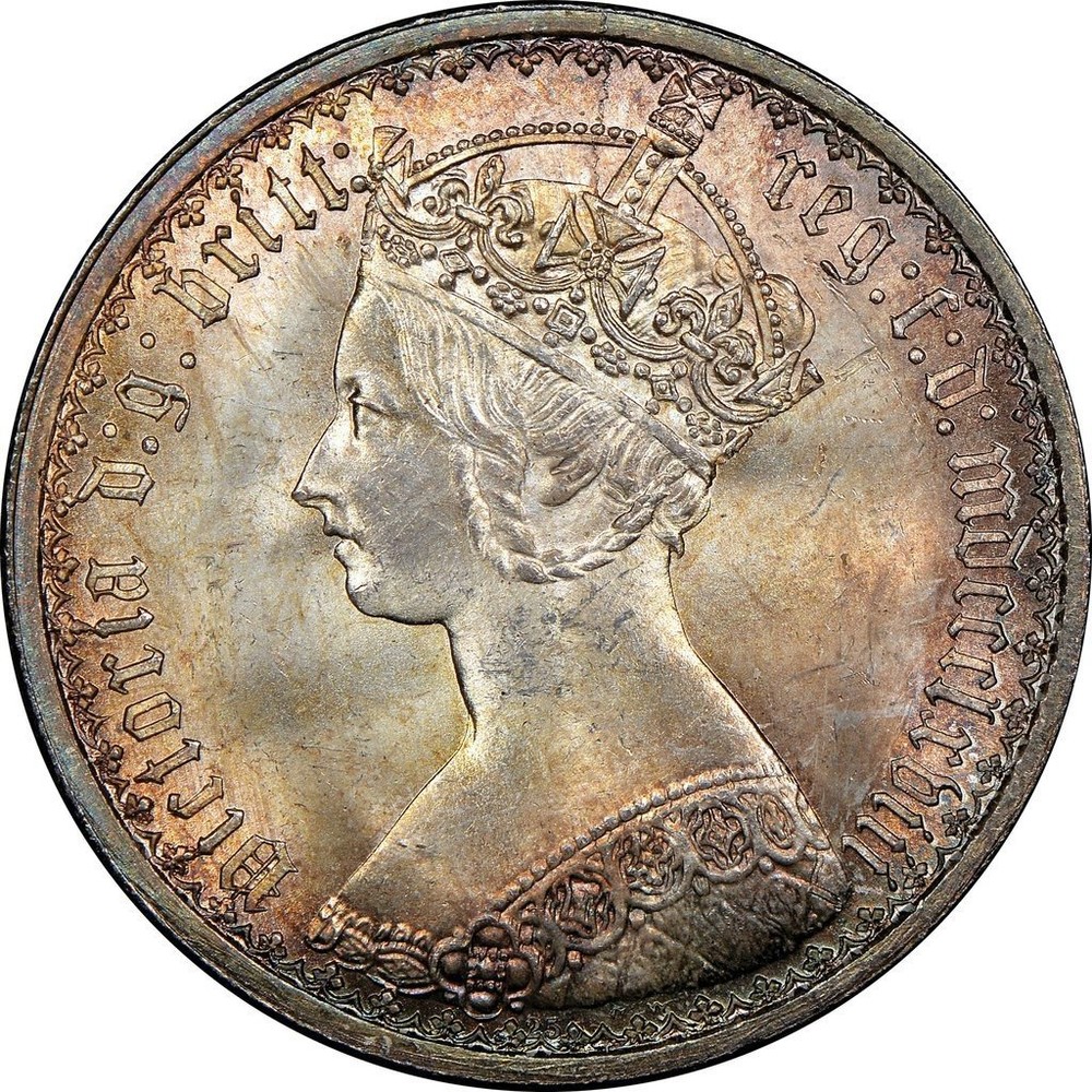 Great Britain Silver Crown "Victoria" 1847-1853 coin value KM# 744 ...