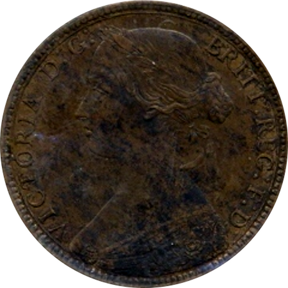 Great Britain One Penny "Victoria" 1874-1894 coin value KM# 755 ...