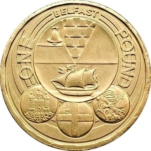 Great Britain One Pound "Royal Arms" 1983 coin value KM# 933 ...