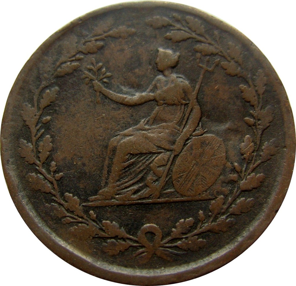 Great Britain Halfpenny "Yorkshire - British Naval" 1812 coin value ...