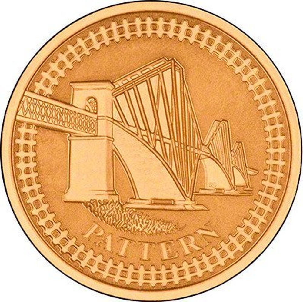 Great Britain One Pound "Forth Railway Bridge" 2004 coin value KM# 1048 ...