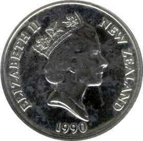 New Zealand 10 Cents 1990 coins | coinscatalog.NET