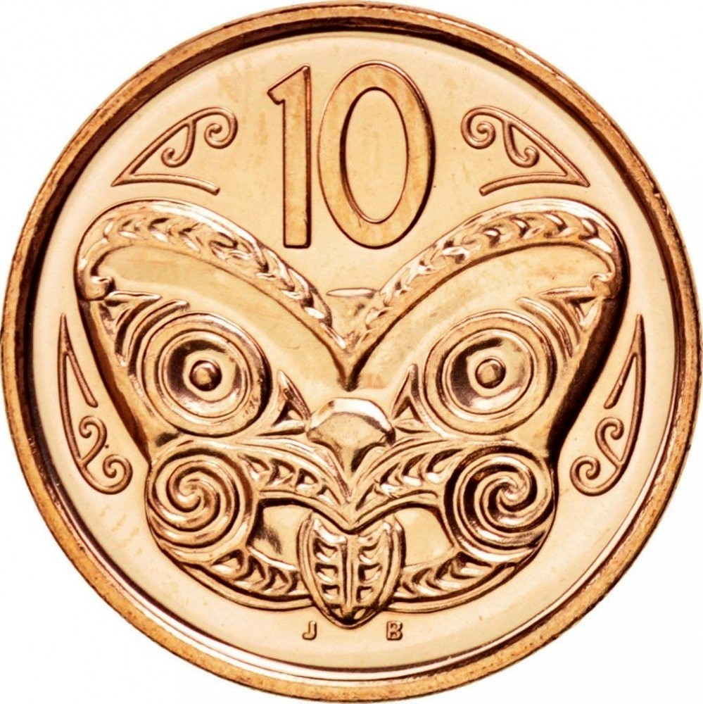 New Zealand 10 Cents Decimal Coins 2010-2017 coin value KM# 117b ...