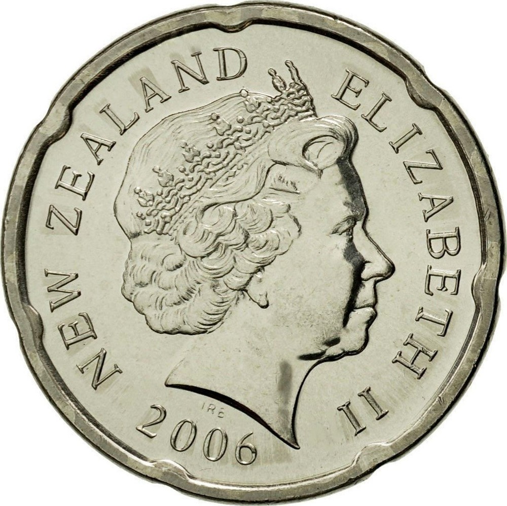 New Zealand 20 Cents "Elizabeth II" 1990-1998 coin value KM# 81 | coinscatalog.NET