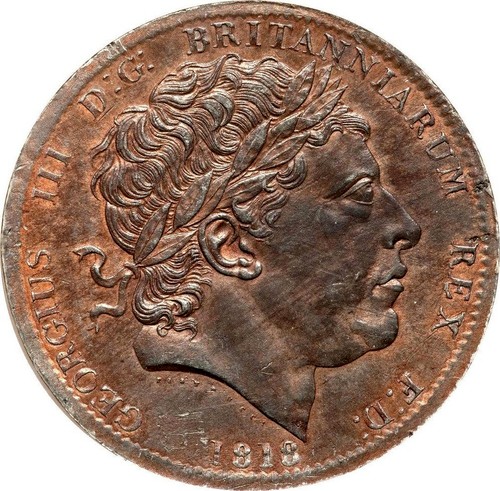Great Britain Silver Crown "George III (Pattern)" 1818 coin value KM ...