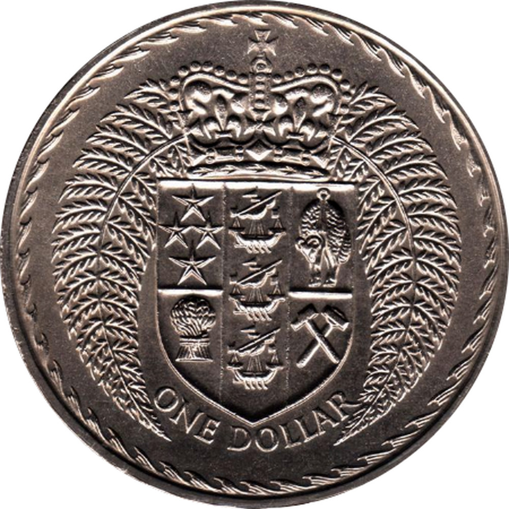 New Zealand One Dollar "Decimalization Commemorative" 1967 coin value ...