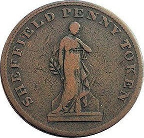 Great Britain Penny Token "Sheffield Overseers Of The Poor" 1813 coin ...