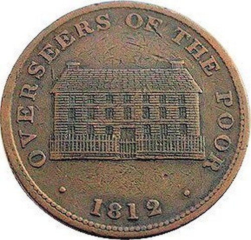 Great Britain Penny Token "Sheffield Overseers Of The Poor" 1813 coin ...