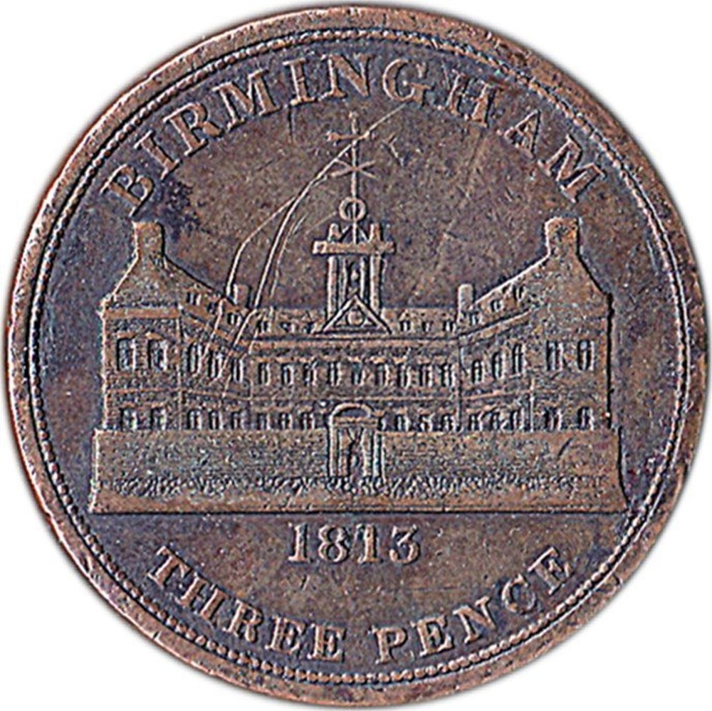 Great Britain Penny Token "Sheffield Overseers Of The Poor" 1813 coin ...