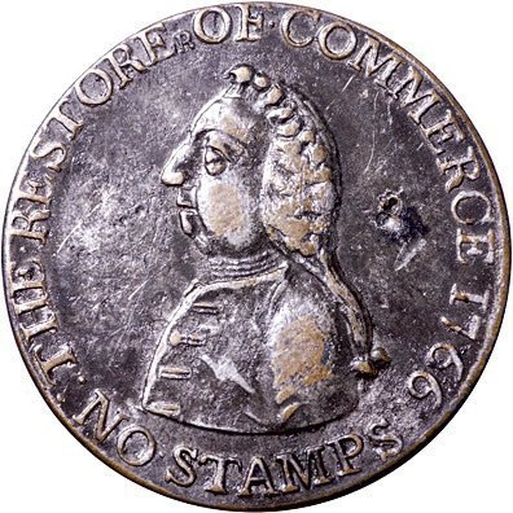 USA Halfpenny William Pitt tokens 1766 coin value KM# Tn24a ...