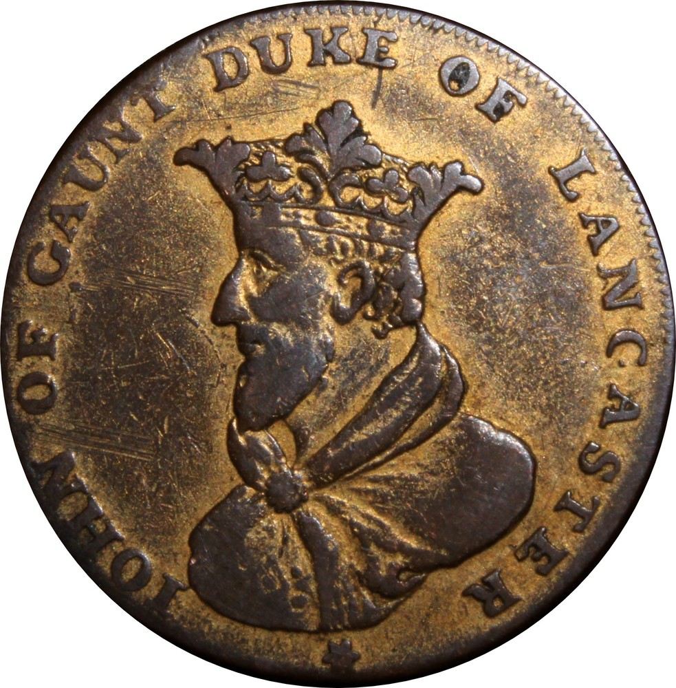 Great Britain Halfpenny "Lancashire - John of Gaunt" 1794 coin value ...
