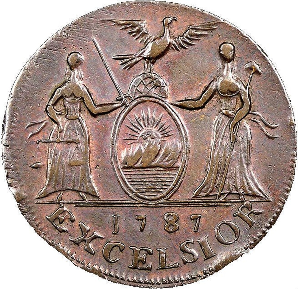 USA Nova Eborac "EXCELSIOR" 1787 coin value KM# 3 | coinscatalog.NET