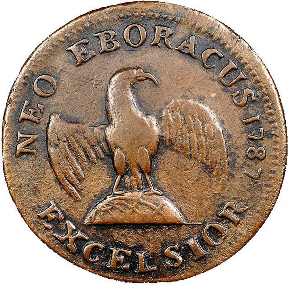 USA Nova Eborac "EXCELSIOR" 1787 coin value KM# 3 | coinscatalog.NET