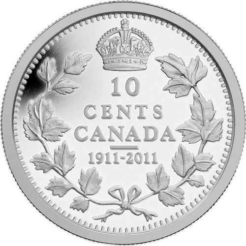 Canadian Silver 10 Cents "George V" 1911 coin value KM# 17 ...