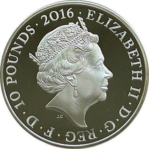 Great Britain Silver 10 Pounds "90th Birthday of Queen Elizabeth II ...