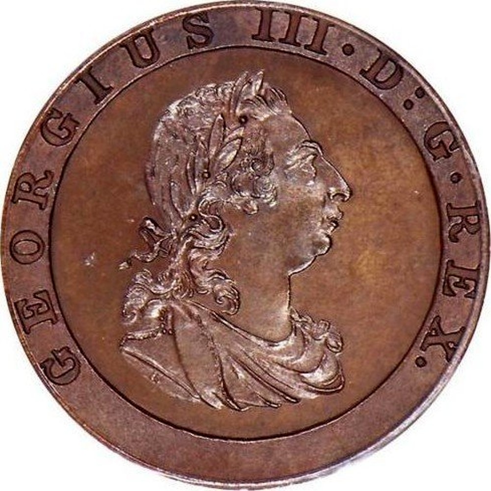 Great Britain Two Pence "Cartwheel" 1797 coin value KM# 619a ...