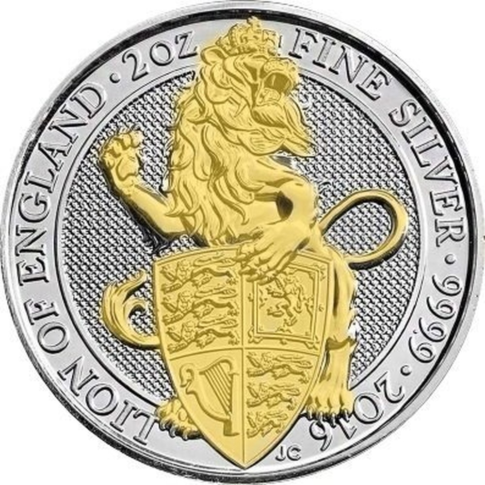 Great Britain 1/4 Oz Gold 25 Pounds "Queen's Beasts The Lion" 2016-2017 ...
