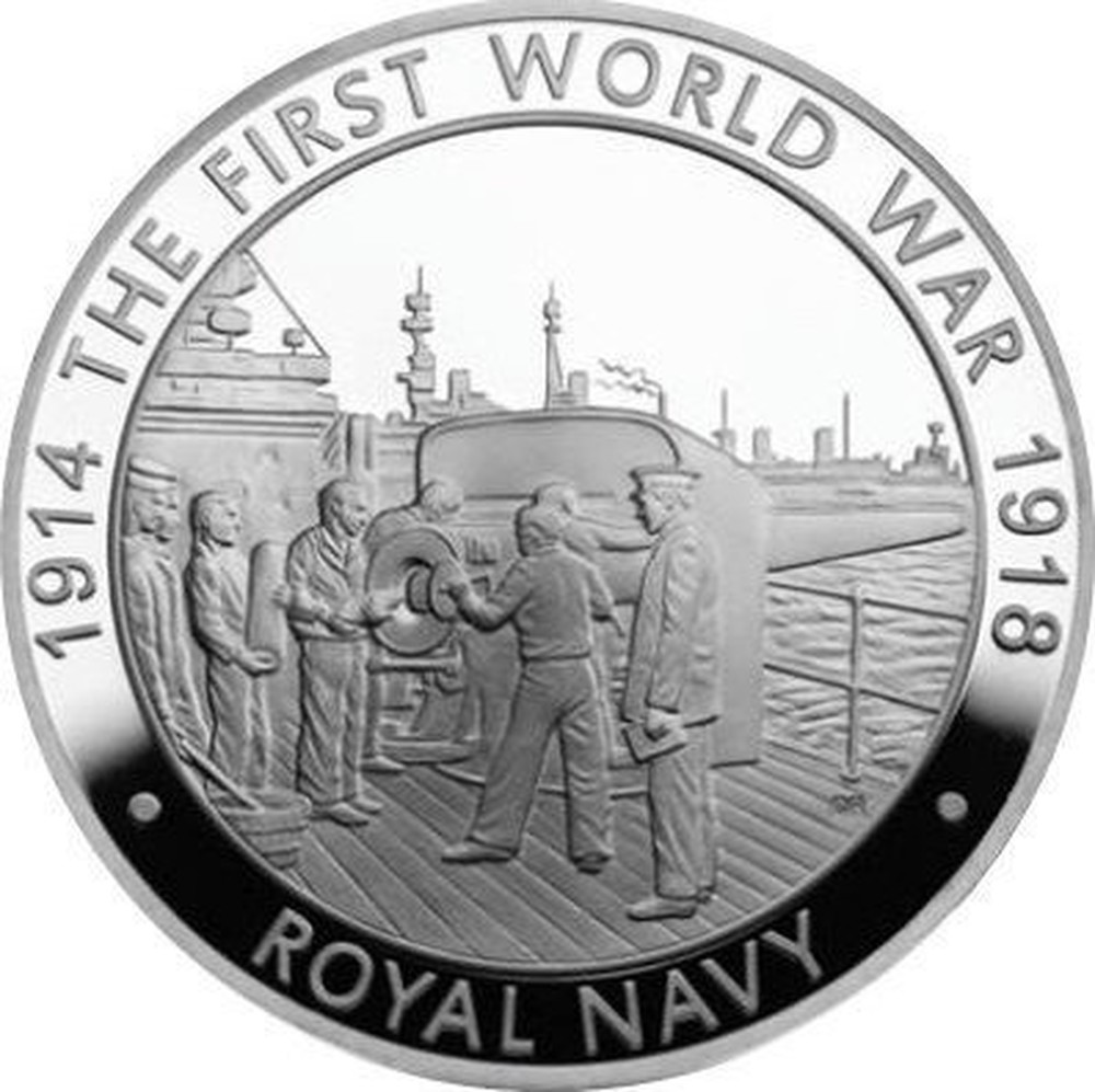 Great Britain Silver Five Pounds "Walter Tull" 2014 coin value KM# 1319 ...
