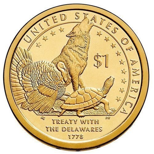 USA $1 "Sequoyah of the Cherokee Nation" 2017 coin value KM# 640 ...