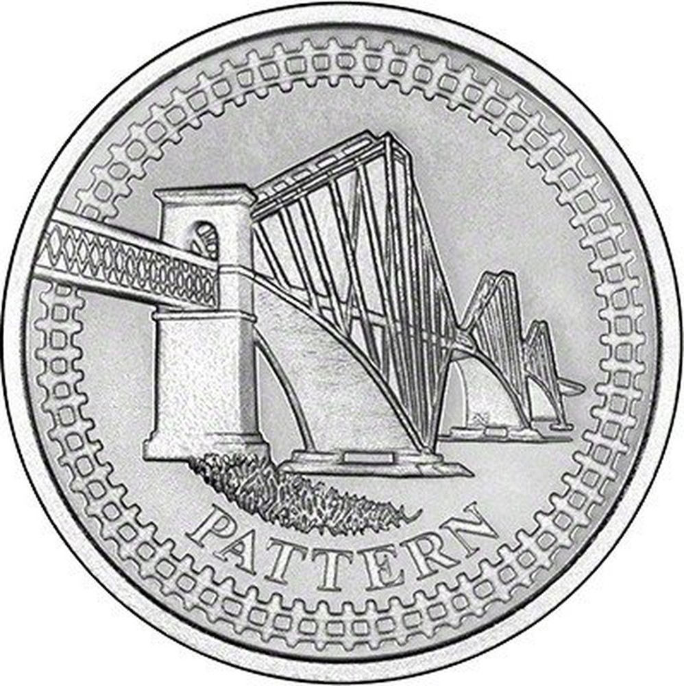 Great Britain One Pound "Forth Railway Bridge" 2004 coin value KM# 1048 ...