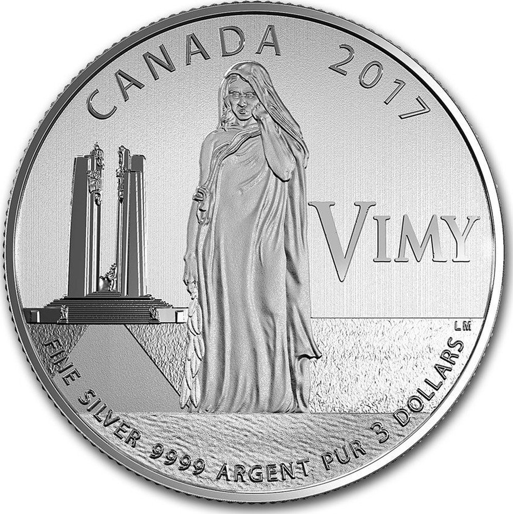 Canadian 2 Dollars "The Battle of Vimy Ridge" 2017 coin value ...