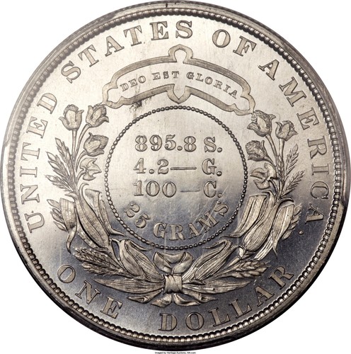 USA One Dollar "Metric Pattern" 1880 coin value | coinscatalog.NET