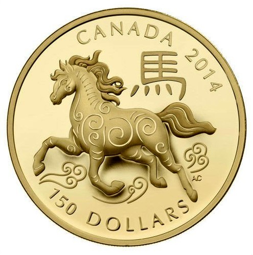 Canadian 1 1/2 Oz Gold 150 Dollars "Megaleaf" 2017 coin value ...