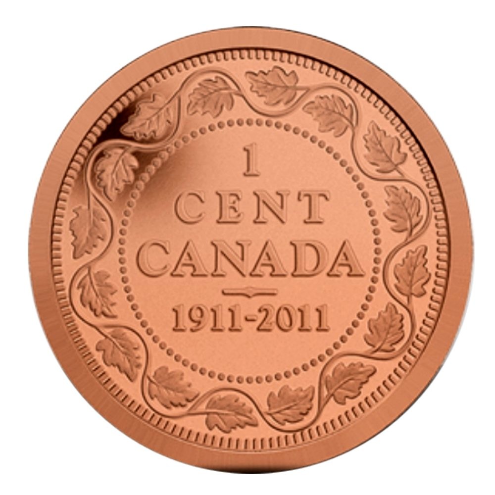 Canadian Cent "Canada Centenary" 2011 coin value KM# 1153 ...