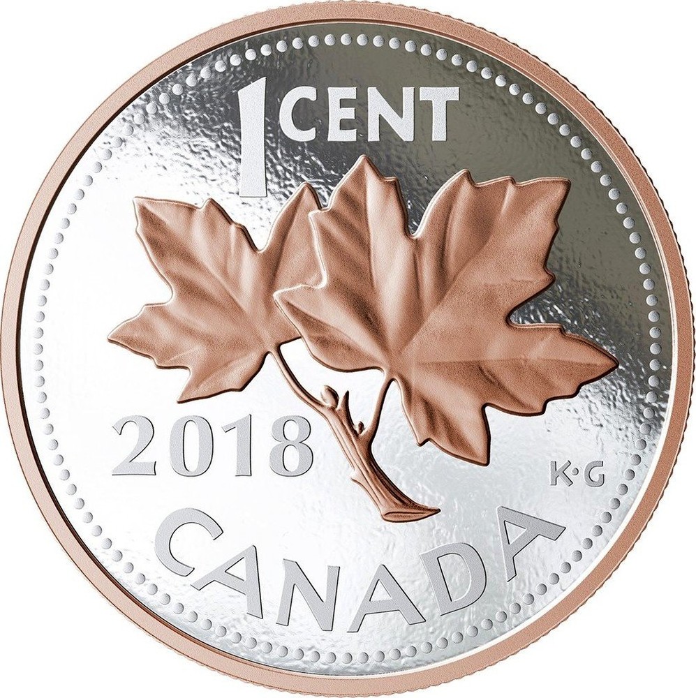 Canadian Silver 1 Cent "Big Coin Series - Maple Leaf" 2018 coin value ...