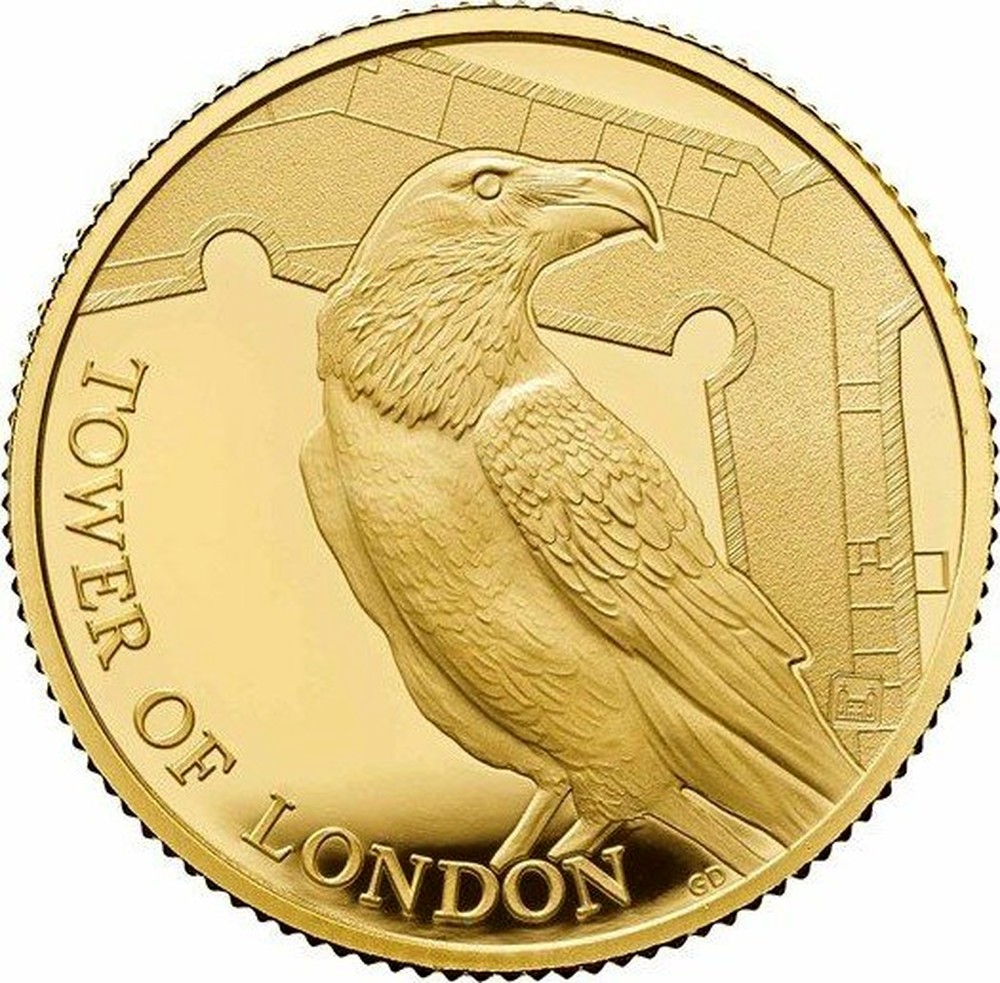 Great Britain Gold 25 Pounds "Tower of London - Legend of the Ravens ...